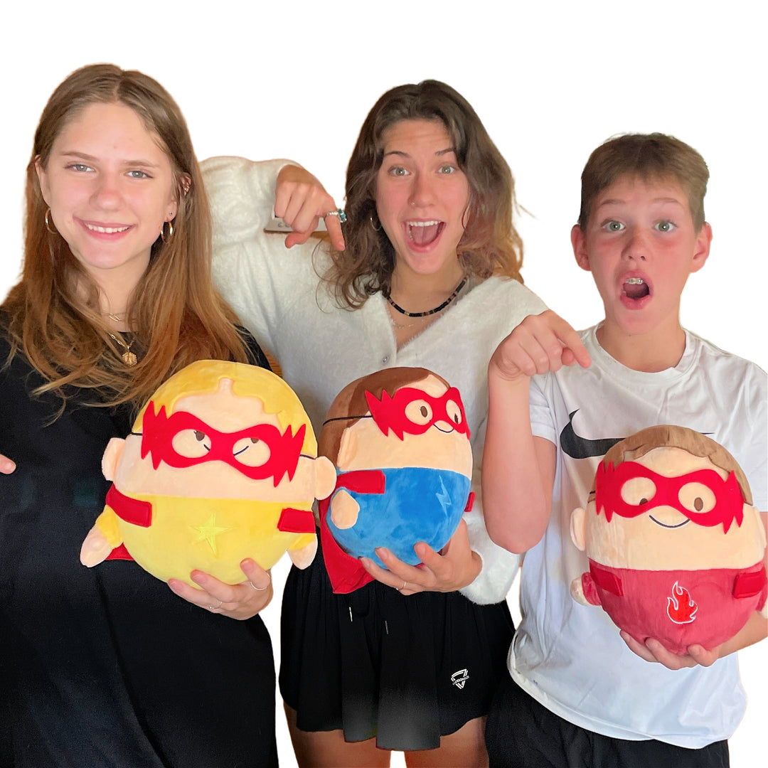 1 Set of 3-pack SHK Power Rings +Plush Buddies from SuperHeroKids ...